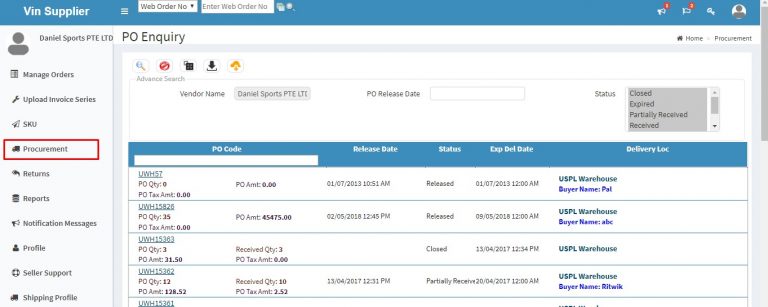 Vin eRetail | Seller Panel – Vinculum Product Guide