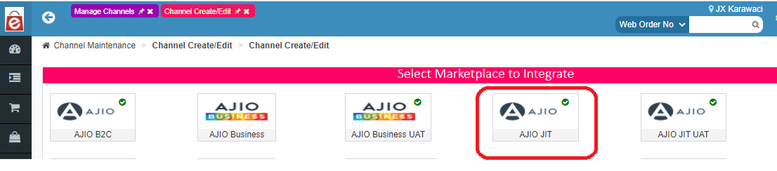 AJIO JIT INTEGRATION – Vinculum Product Guide